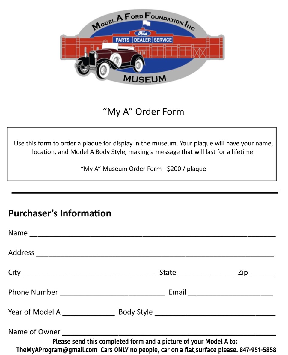 Model "A" Ford Foundation